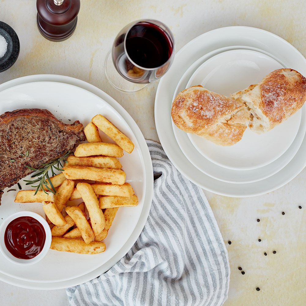 Basics Coupe Plates White | Reward Hospitality