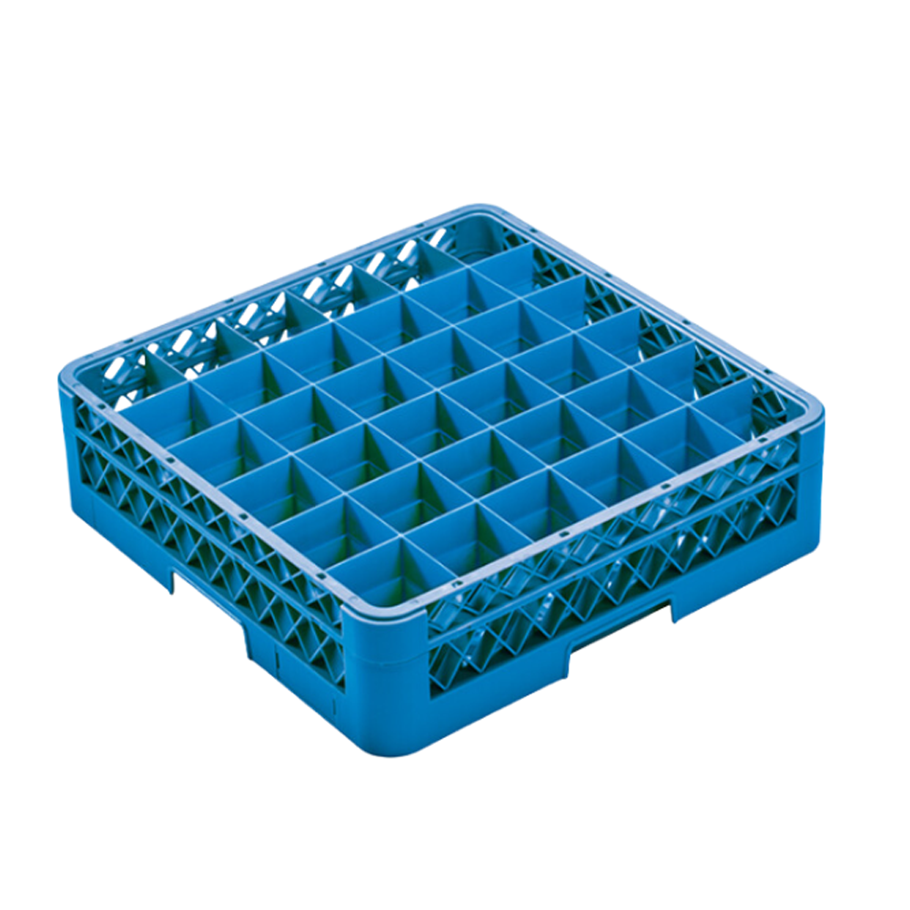 Glass Rack 36 Compartment Blue 500x500x100mm Pro.equip | Reward Hospitality