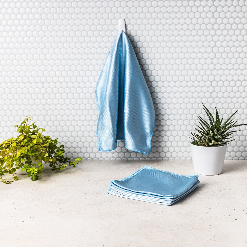 Microfibre Glass Cloth Blue 400mm Kleaning Essentials - 2269170 ...