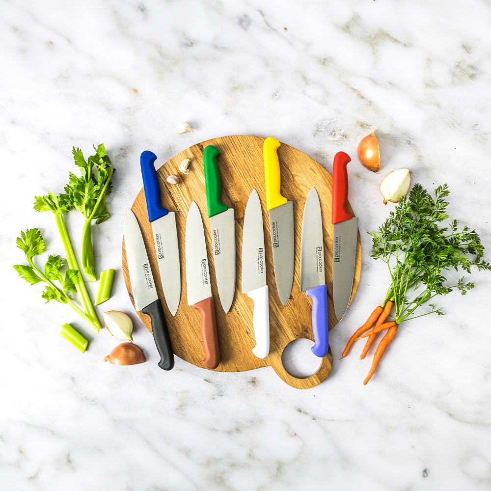 Julienne Cooks Knife Red 200mm Pro.cooker - 2634331 | Reward Hospitality