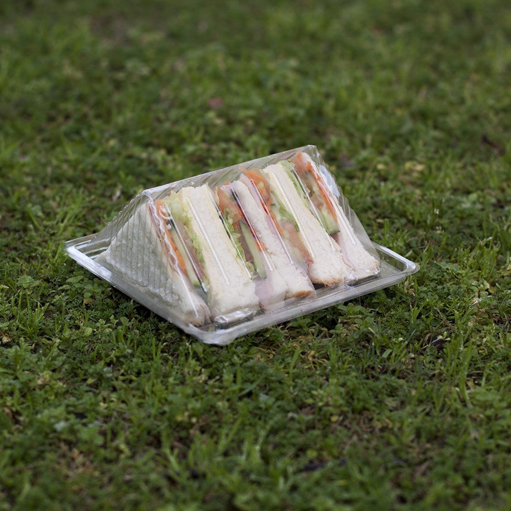Plastic Four Point Sandwich Wedge Clear - 3424015 | Reward Hospitality
