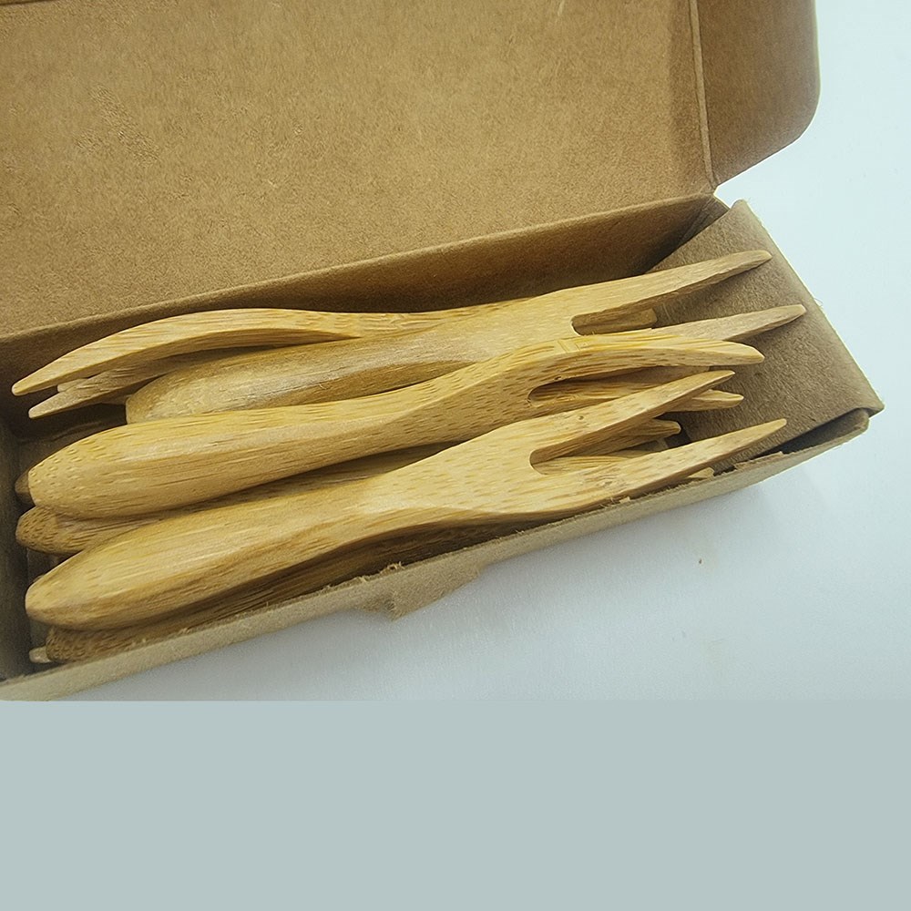 EziServe Wooden Mini Fork 90x10mm | Reward Hospitality