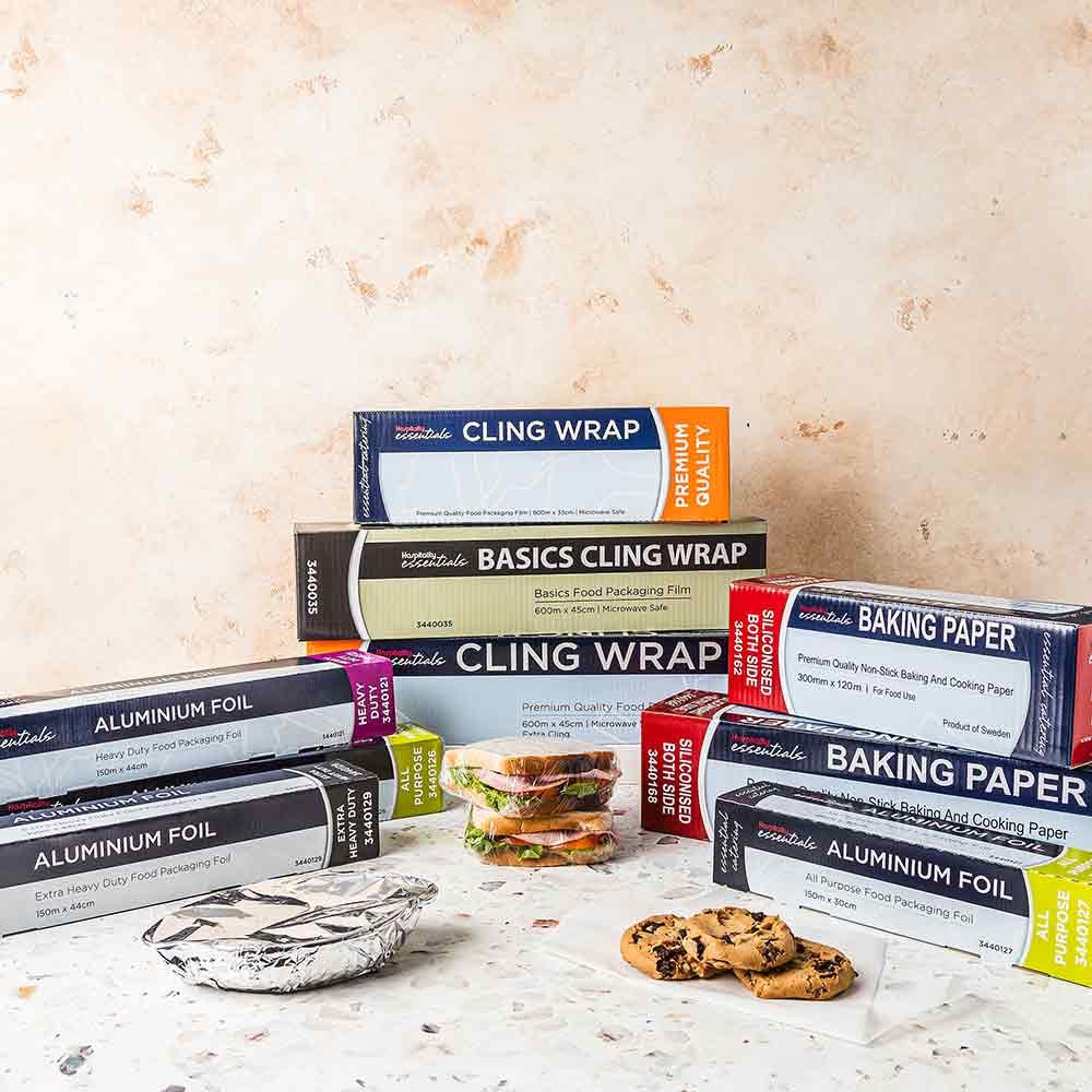 Basics Plastic Cling Wrap Clear 45cmx600m Essentials Collection ...