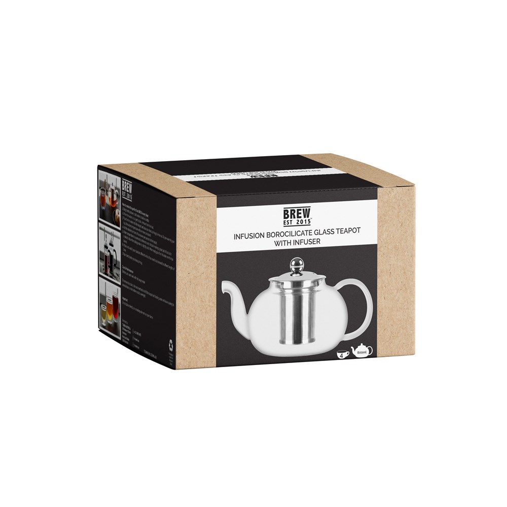 Brew Infusion Glass Teapot 800ml | Reward Hospitality