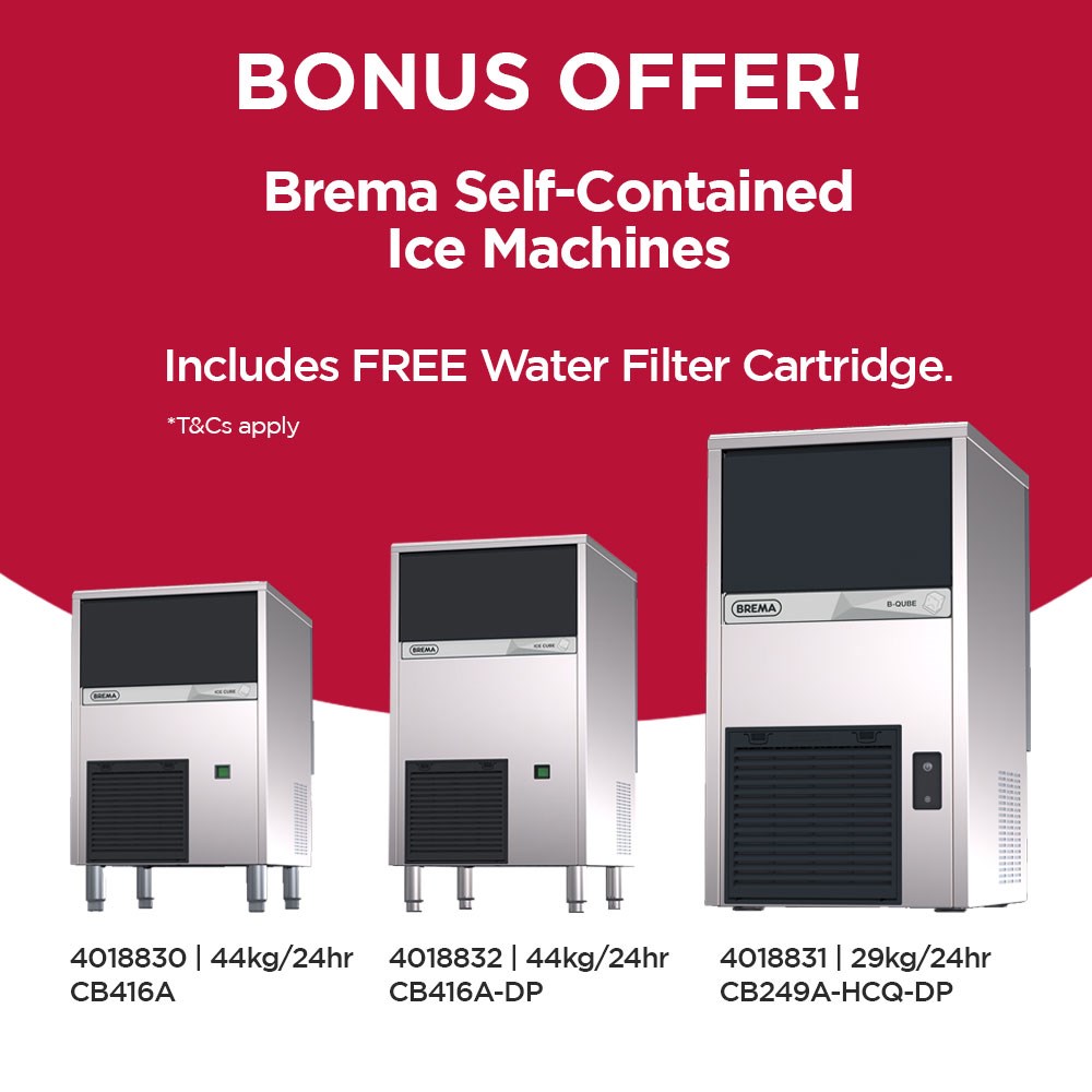 Brema Ice Machine S/C 44Kg/24Hr CB416A-DP 16Kg Bin - 4032011 | Reward ...