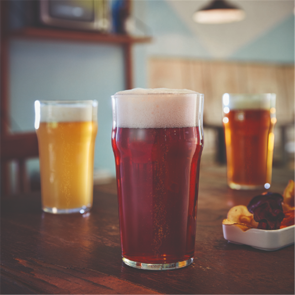 Nonic Beer Glass Tempered Certified Nucleated 570ml - 1542490 | Reward ...