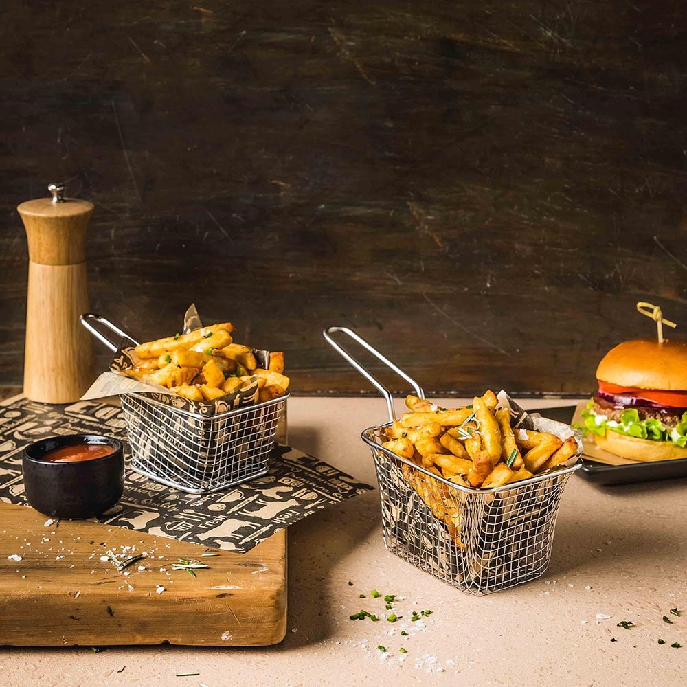 Service Basket Rectangle Stainless Steel 100mm - 1803174 | Reward ...