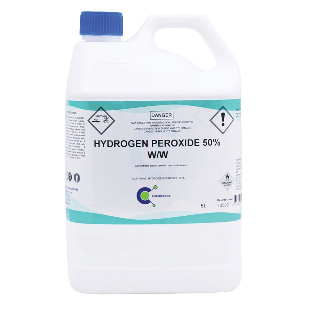 Hydrogen Peroxide 50% 5L - ZZ2611377 | Reward Hospitality