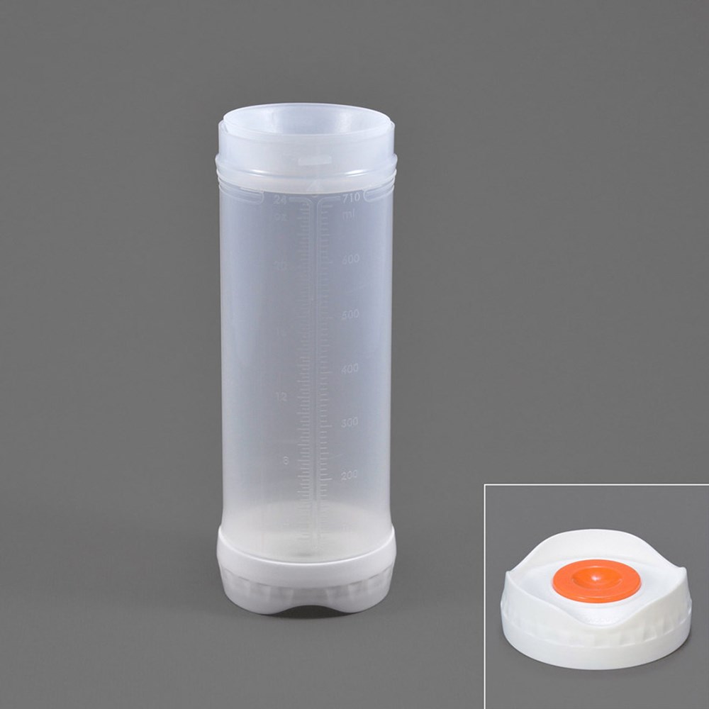 Portion Pal Bottle & 1-Valve Orange Cap 709ml 24oz | Reward Hospitality