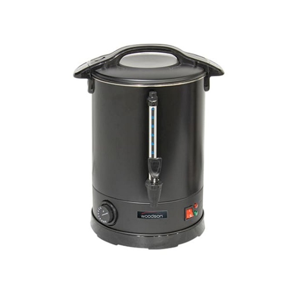 URN HOT WATER 10LT BLACK 10A 235X475MM - ZZ471697 | Reward Hospitality