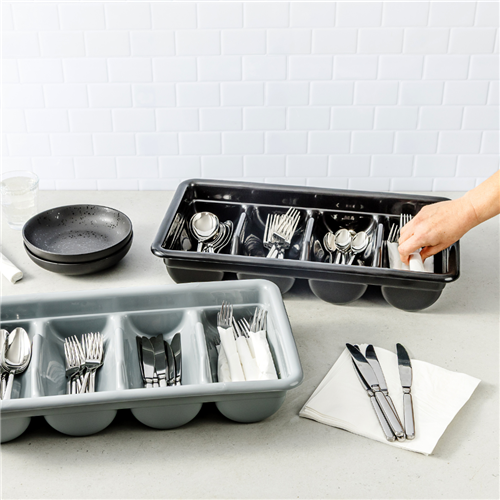 Cutlery Box 4 Compartments Grey 520x290x100mm Pro.mundi | Reward ...