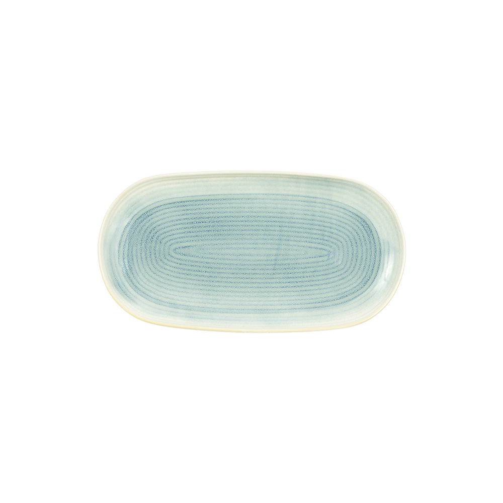Pacific Oval Plate Blue 280x145mm Pro.mundi | Reward Hospitality