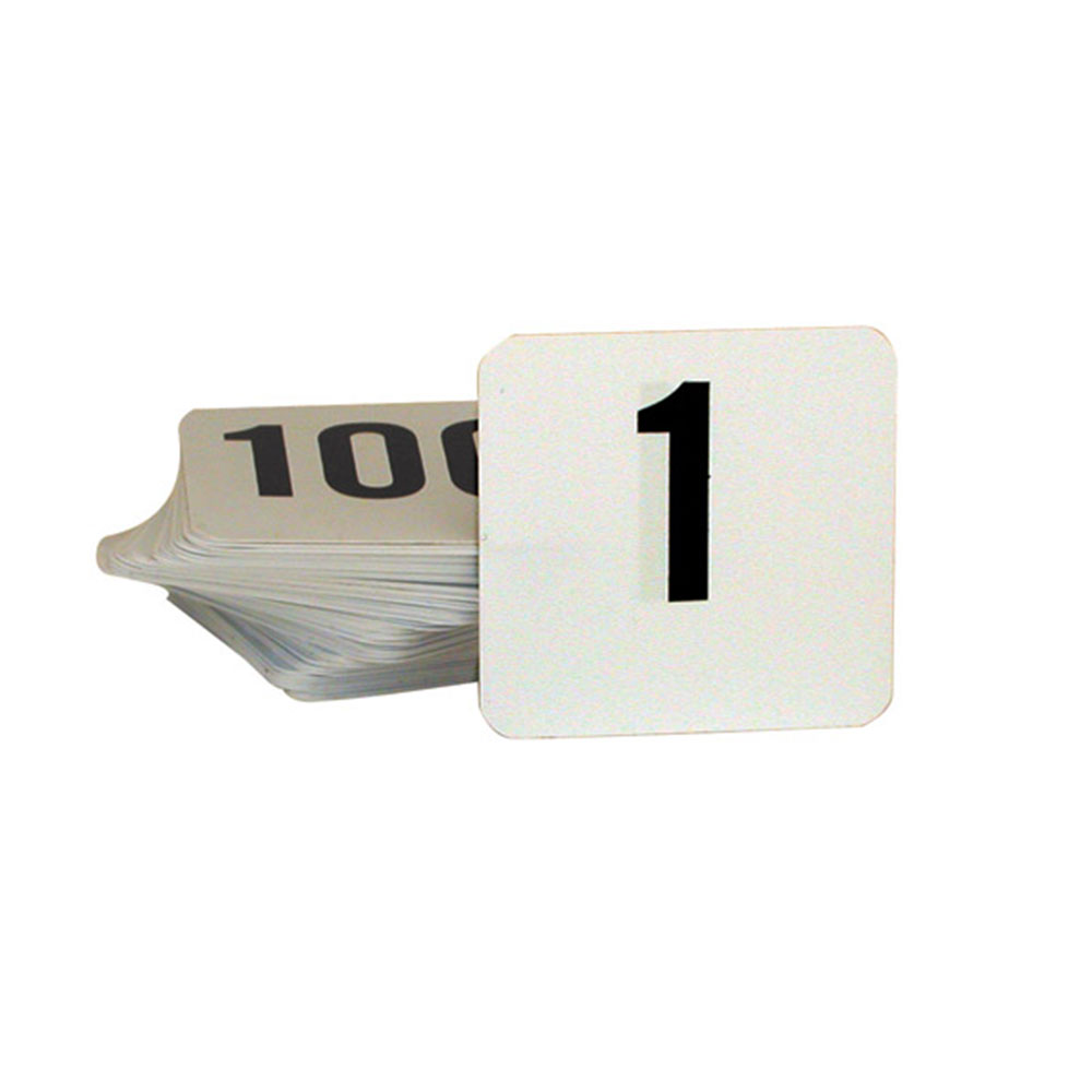 Plastic 1 - 50 Table Number Set Black/ White 50mm - 1882445 | Reward ...