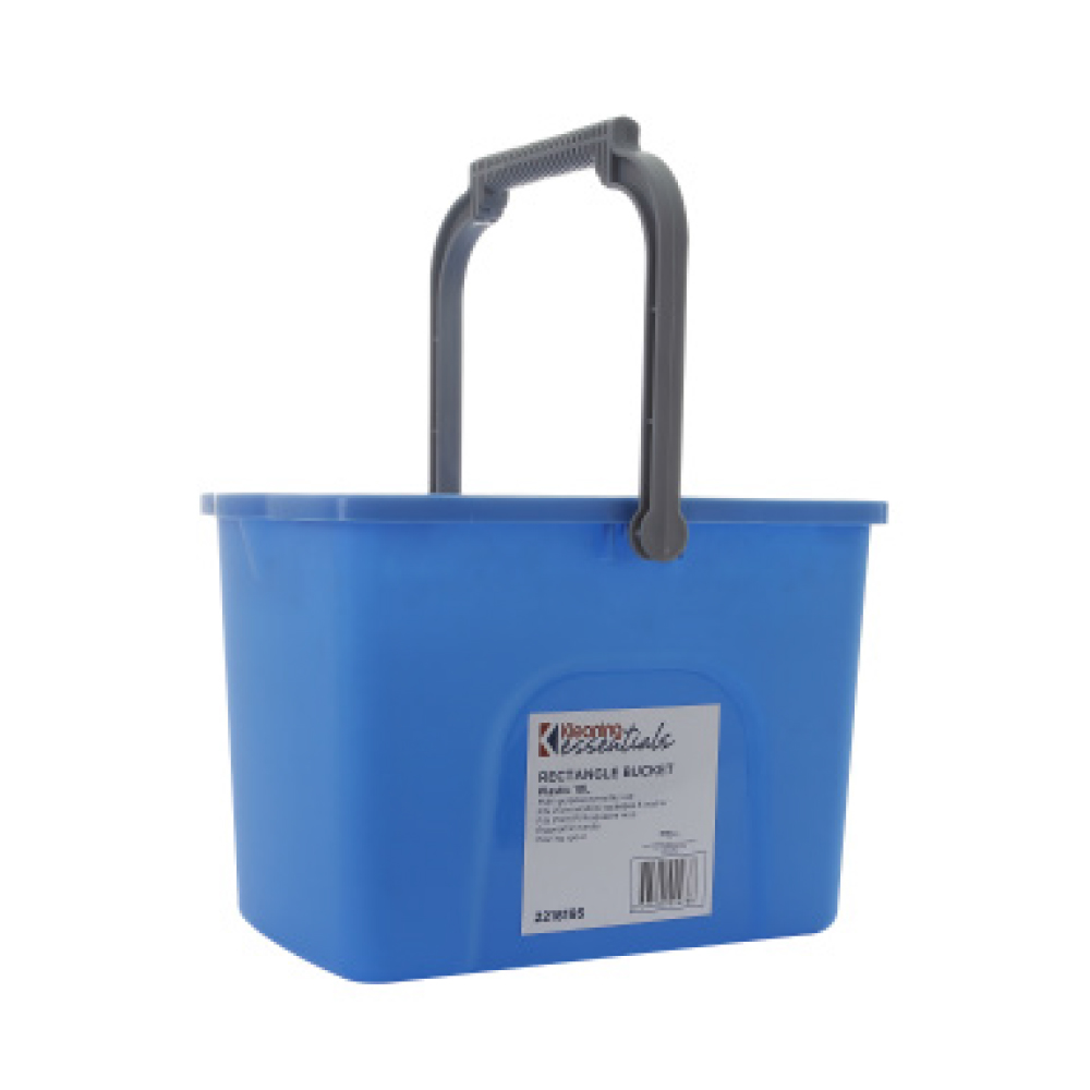 Kleaning Essentials Rectangular Plastic Bucket Blue 9L - 2218195 ...
