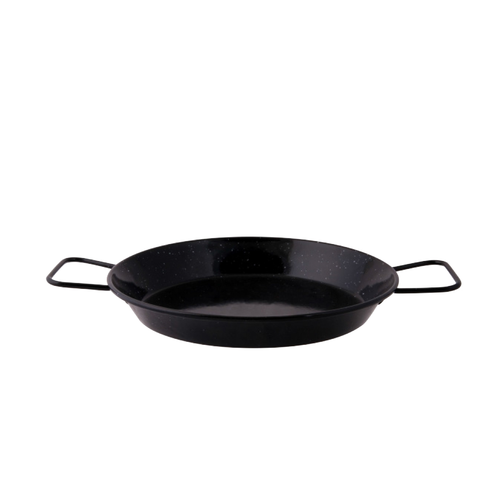 Paella Pan 380mm Enamelled Pujadas - 2426328 | Reward Hospitality
