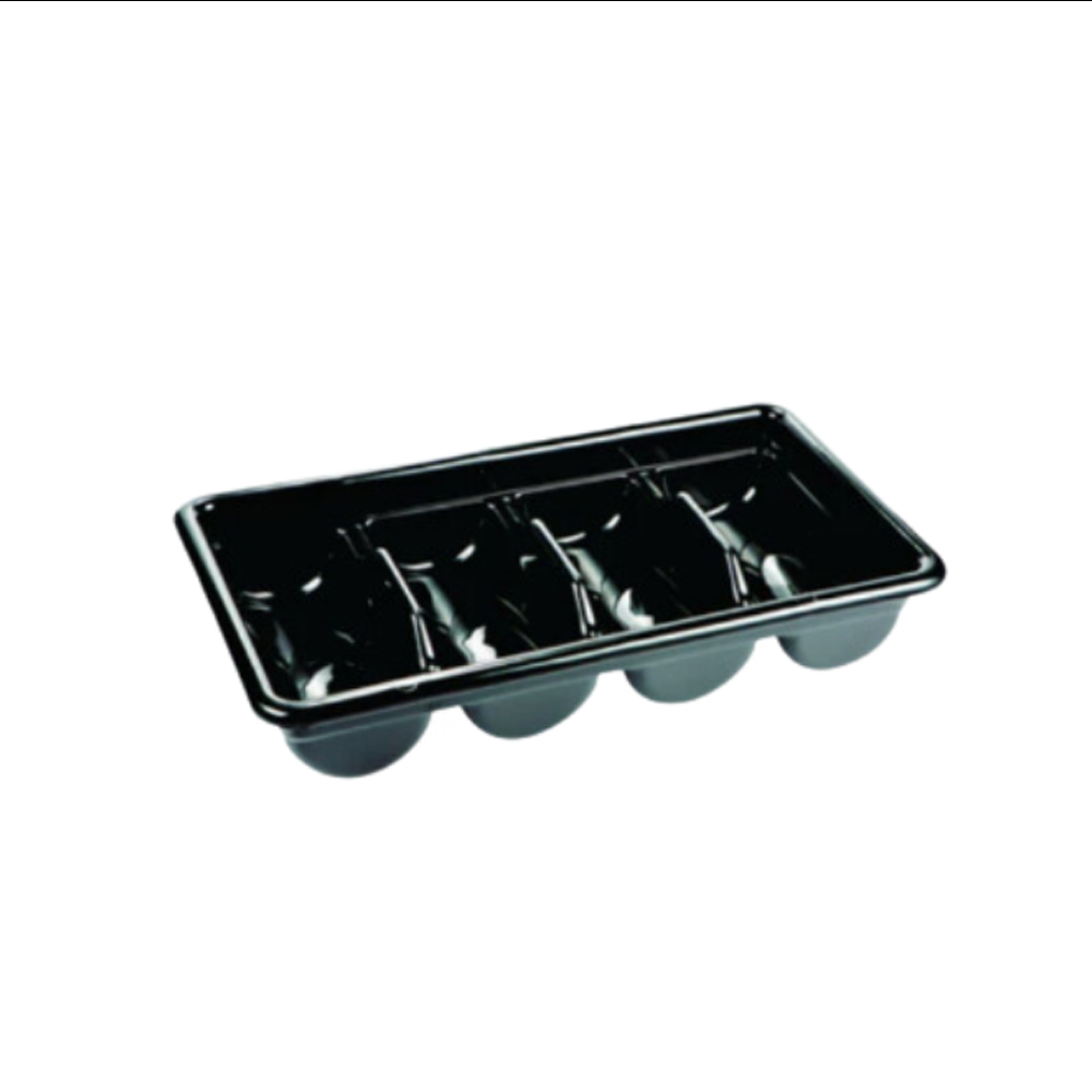 Cutlery Box 4 Compartments Black 520x290x100mm Pro.mundi | Reward ...