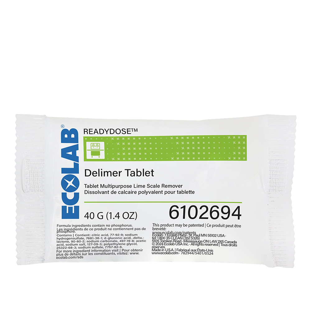 ReadyDose Tablets Delimer 40g by Ecolab - 3089093 | Reward Hospitality