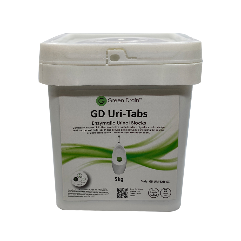 Uri Tab Uncaged Urinal Blocks 63 Pieces 5Kg Tub Green Drain - 3098102 ...