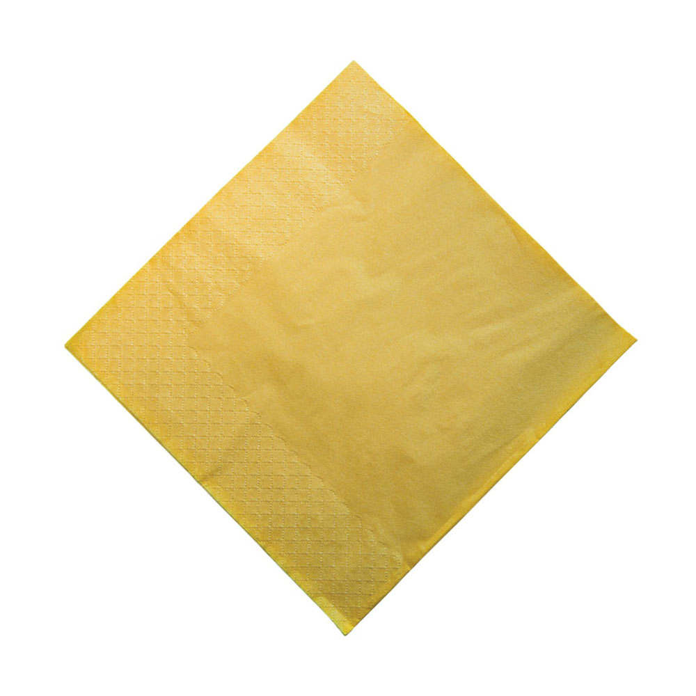 2 Ply Dinner Napkin Gold Yellow 400mm - 3447702 | Reward Hospitality