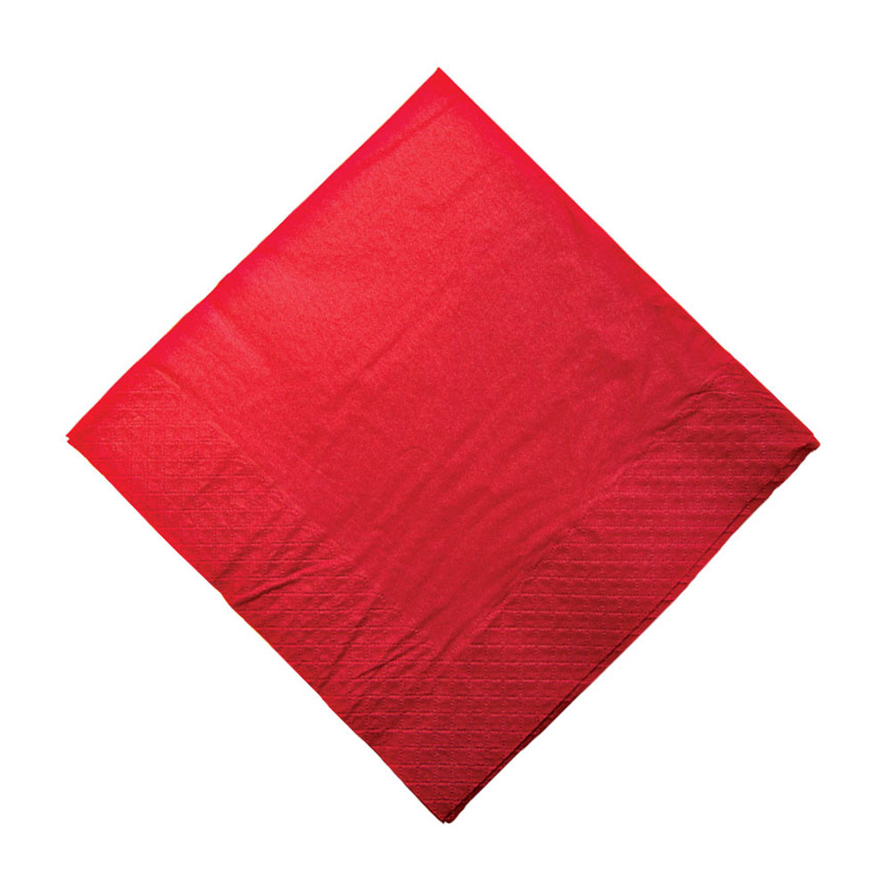 2 Ply Dinner Napkin Red 400mm - 3447703 | Reward Hospitality