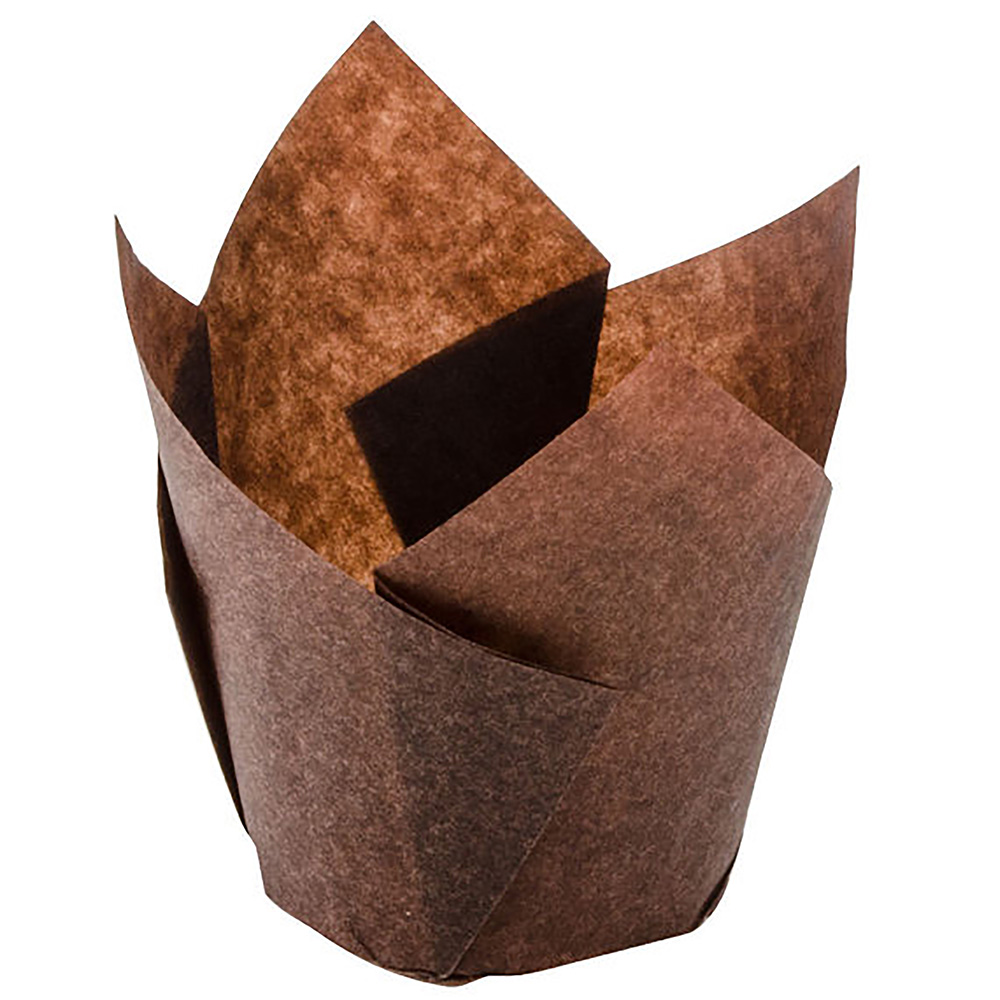 Tulip Muffin Wrap Brown 60x30mm - 3451094 | Reward Hospitality