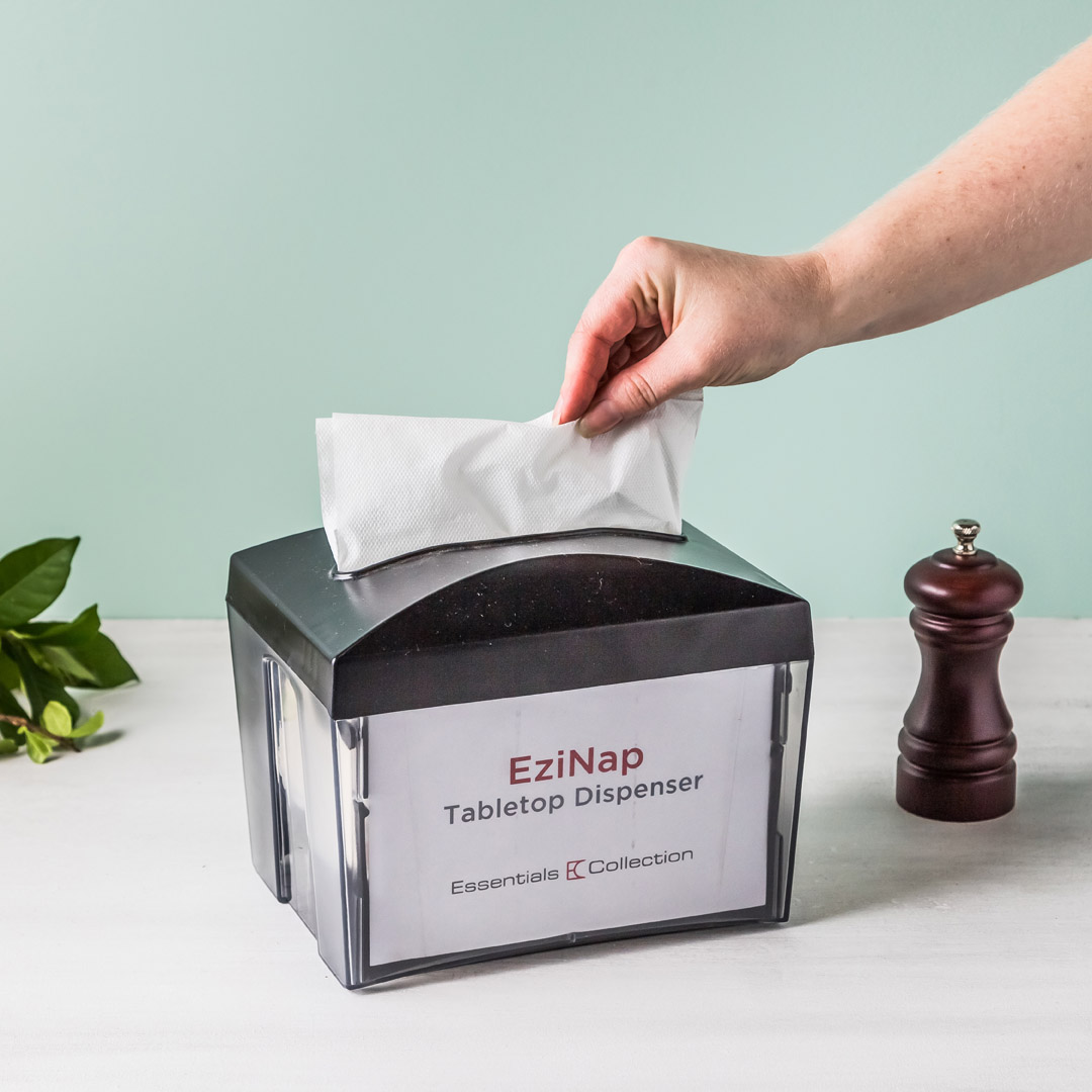 EziNap Plastic Napkin Dispenser Black 203x156x165mm - 3697295 | Reward ...