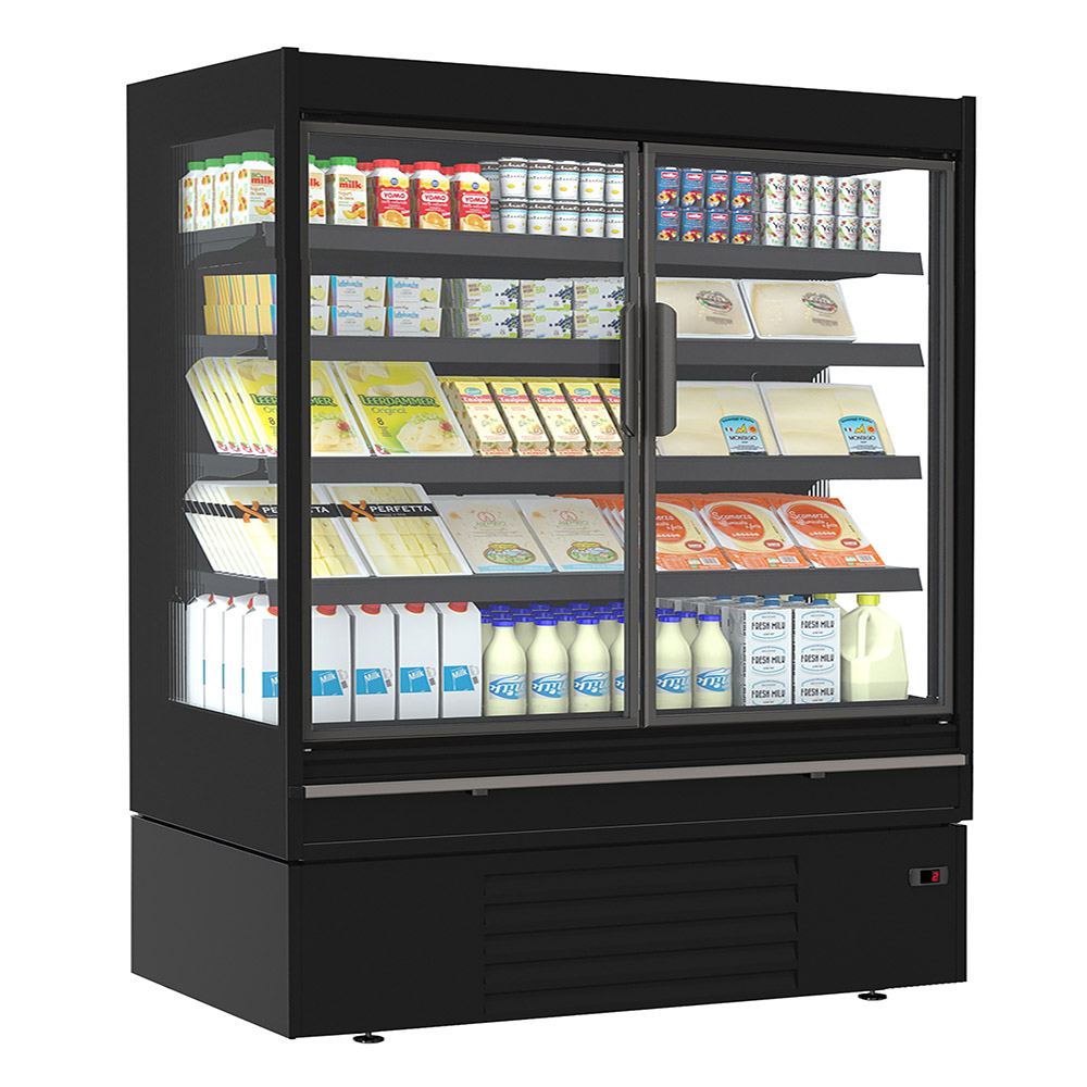 Onwave 3 Eco 3 Door Fridge Black Eco 187 10A - 4009358 | Reward Hospitality