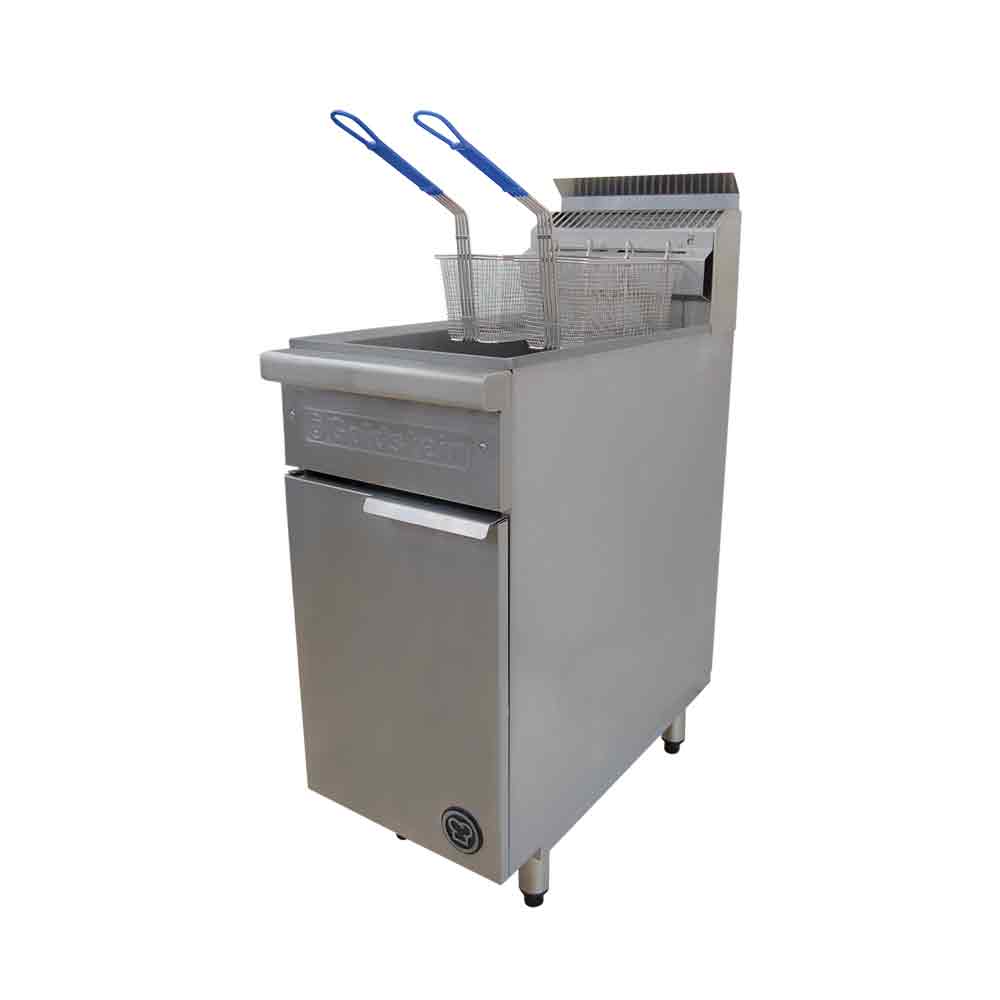 Goldstein Dual Deep Fryer Gas Silver 20L VFG1L - 4011062 | Reward ...