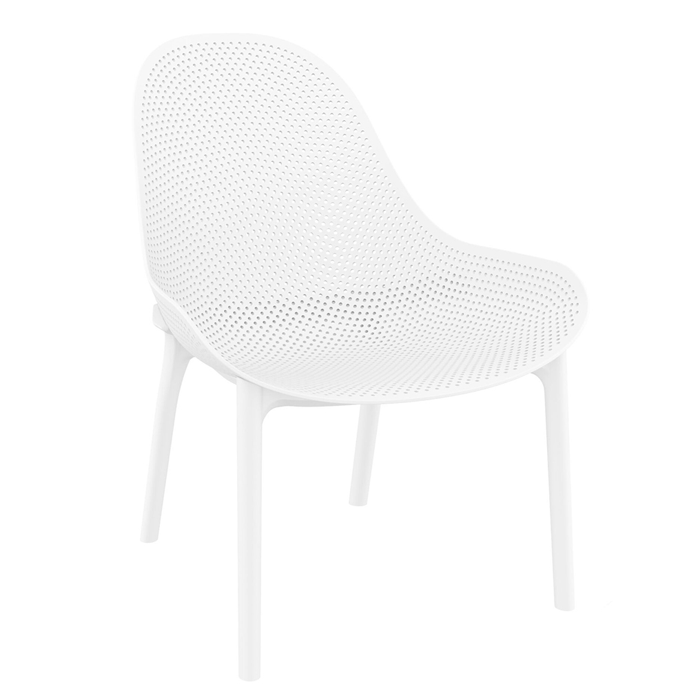 Sky Lounge Chair White 830mm - 4242237 | Reward Hospitality