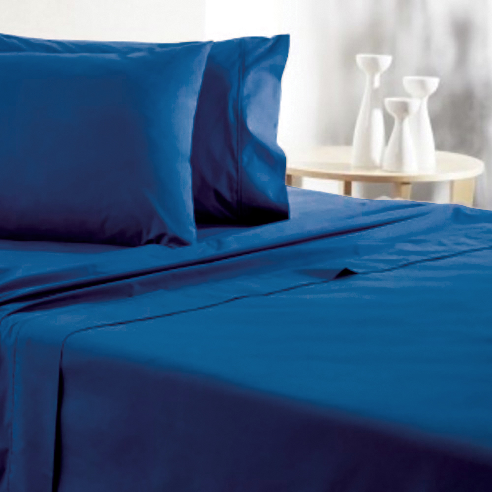 Easy Care Fitted Sheet Navy Queen Choyer - 5212069 | Reward Hospitality