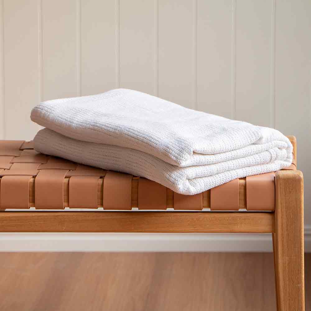 Cellular Blanket White Single Choyer - 5250047 | Reward Hospitality