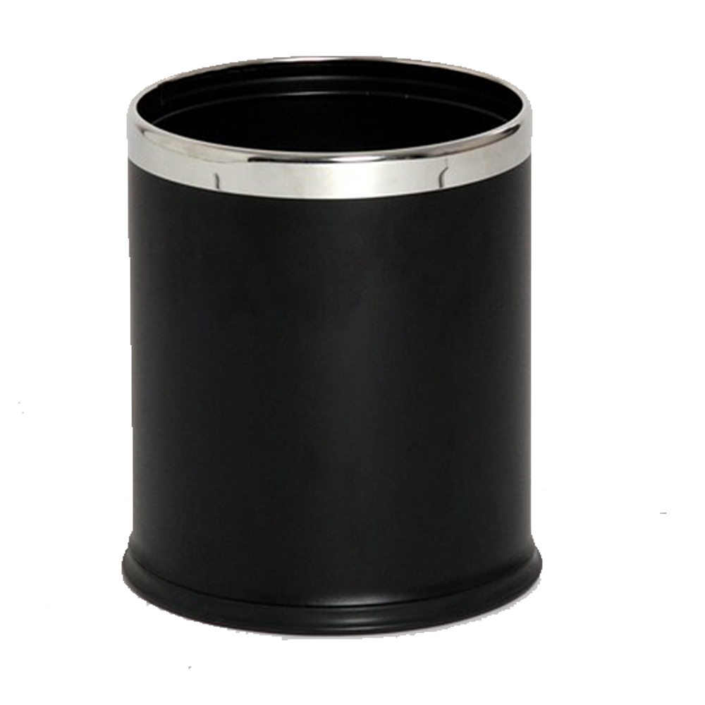 Waste Bin Round Leather Black 10L Probbax - 2206740 | Reward Hospitality