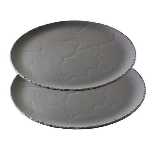 Basalt Round Plates Slate - ZF100008 | Reward Hospitality