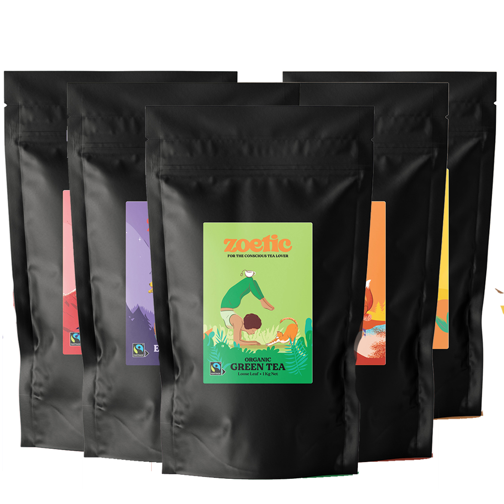 Zoetic Loose Leaf Tea Pouches 1kg | Reward Hospitality