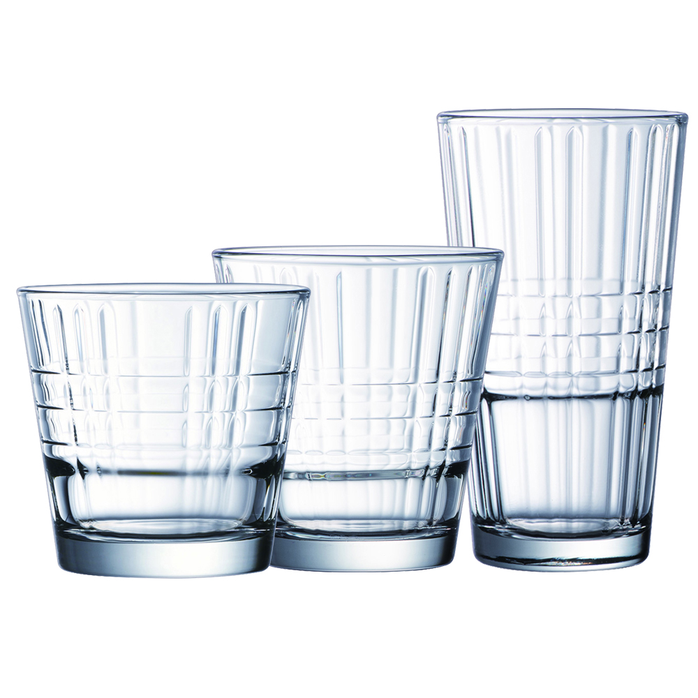 Stack Up Cross Glasses Tempered | Reward Hospitality