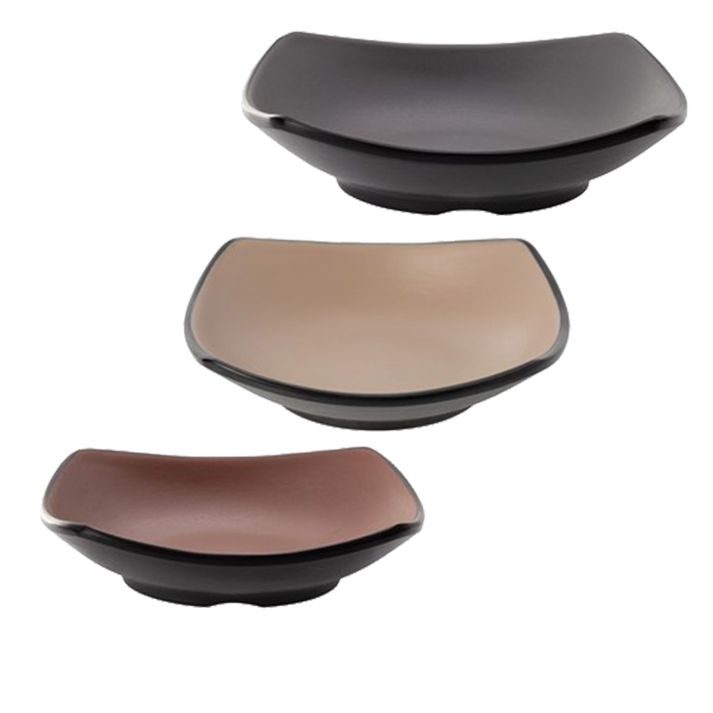 Dual Colour Melamine Square Bowls COU COU | Reward Hospitality