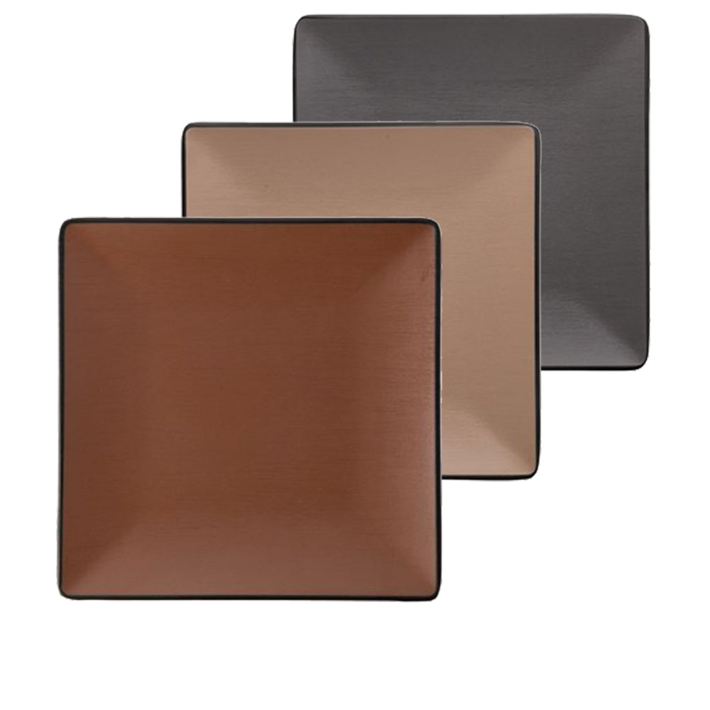 Dual Colour Melamine Square Plates COU COU | Reward Hospitality