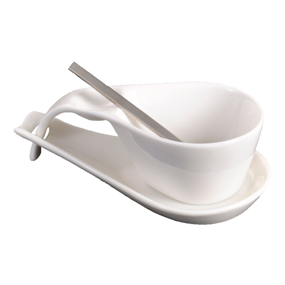 Buffet Oval Mustard Dish & Stand With Spoon 128x70mm - 1216104 | Reward ...