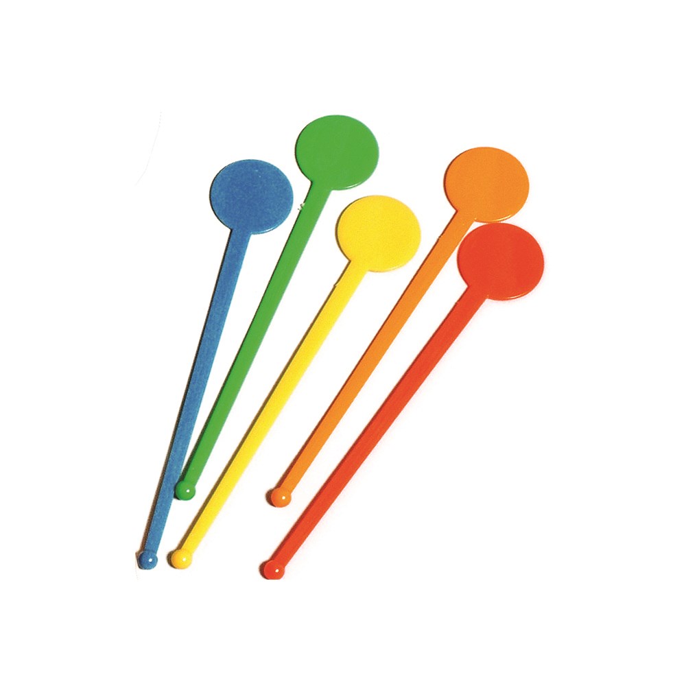 SWIZZLE STICK 175MM STD DISC NEON 100/PKT (20) - 2077100 | Reward ...