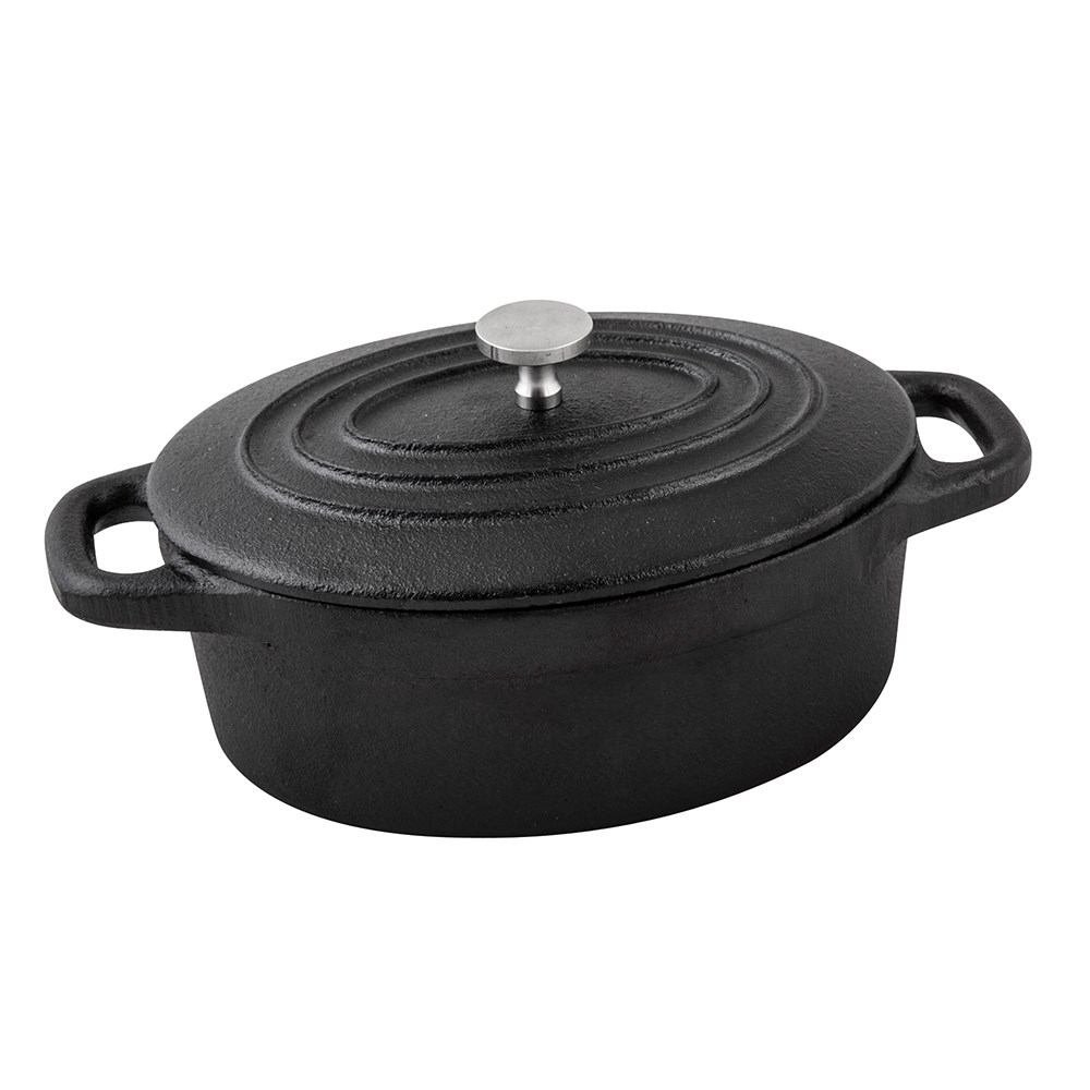MINI OVAL CASSEROLE 125X100X50 MODA CAST IRON - 2416101 | Reward ...