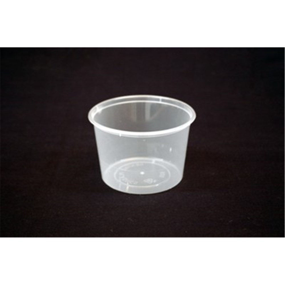 ROUND CONTAINER 600ML PLASTIC 50/PKT (10) - 3428950 | Reward Hospitality