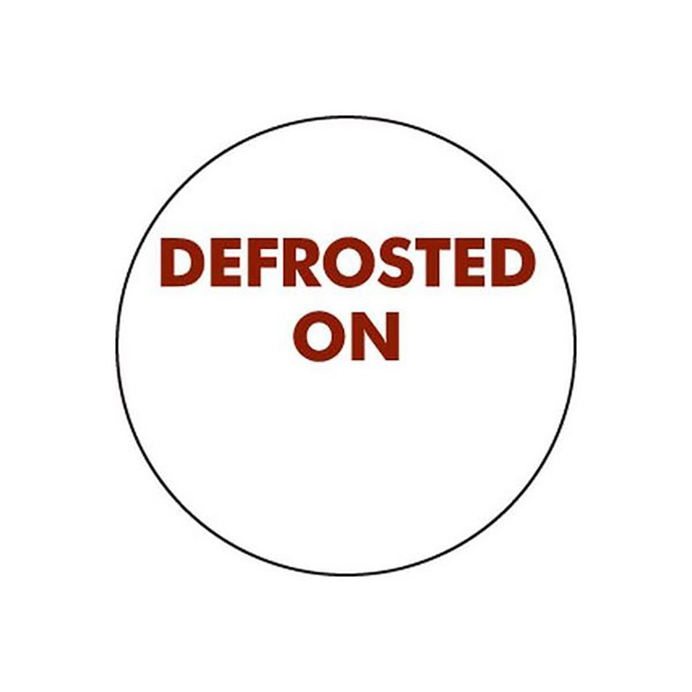 Label Defrosted On 24Mm Removable 1000/Roll - 3444069 | Reward Hospitality
