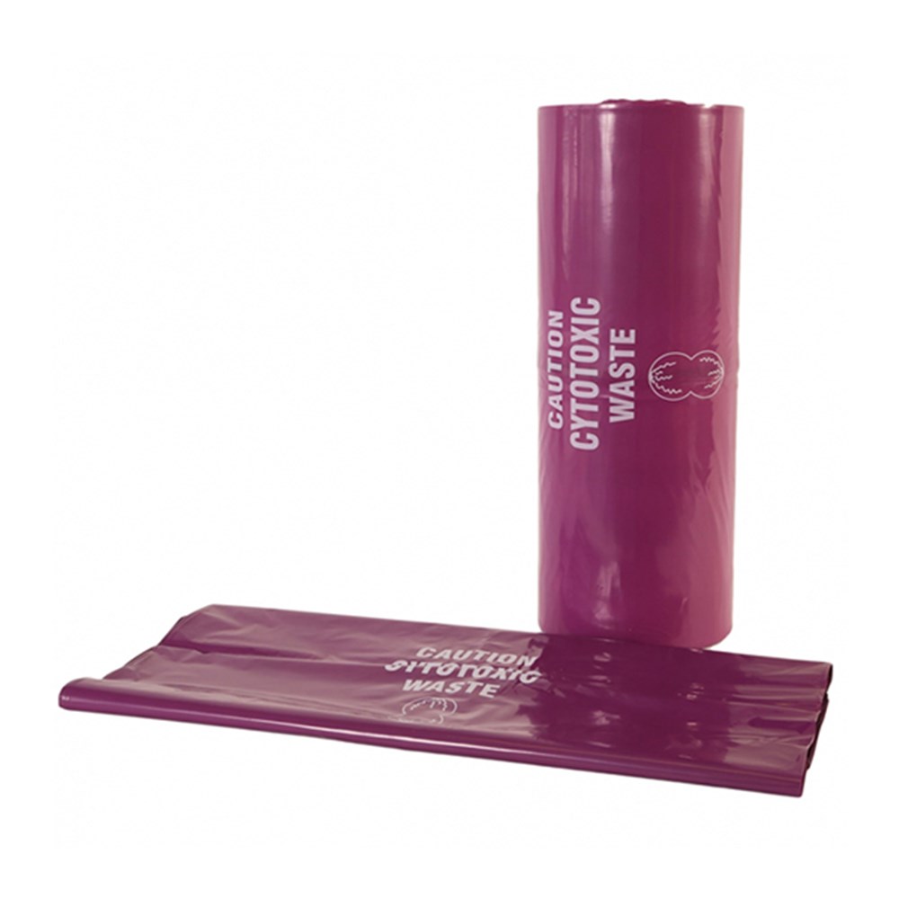 GARBAGE BAG 240LT PURPLE 55UM CYTOTOXIC WASTE 100/ROLL - 3473211 ...