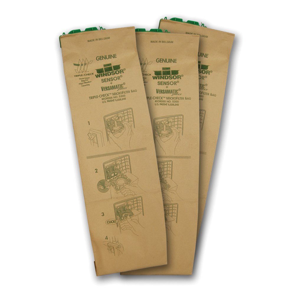 PAPER DUST FILTER BAG SUIT WINDSOR SENSOR VACUUMS 10/PKT - 3482063 ...