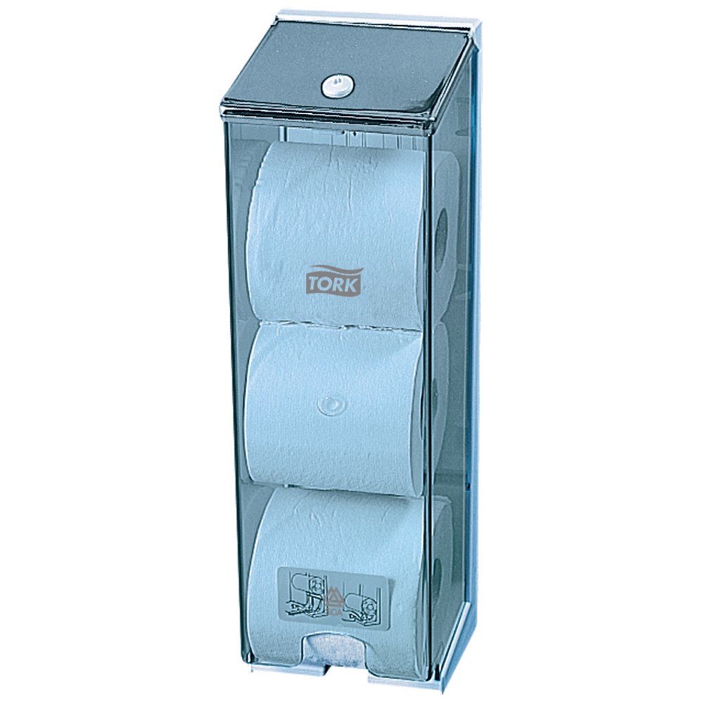 Plastic Triple Toilet Roll Dispenser Blue Acrylic - 3697554 | Reward ...